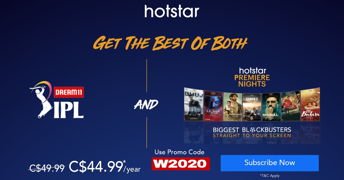 Hotstar Canada - 50% OFF( Code:W2020) off on hotstar promo codes and ...